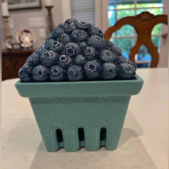 Accents | Homeworx By Harry Slatkin Farmstand Blueberriesbasket Ceramic ...